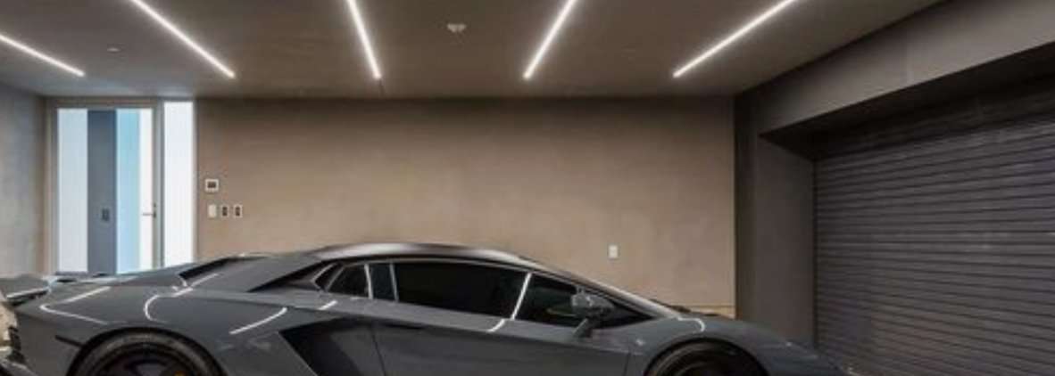 What innovative lighting solutions are available for garages?